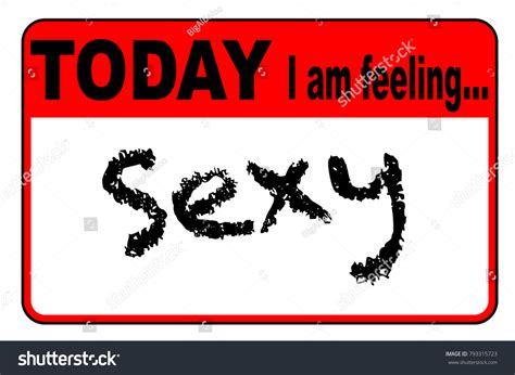 Today Feeling Sexy Badge Button Label Stock Vector Royalty Free