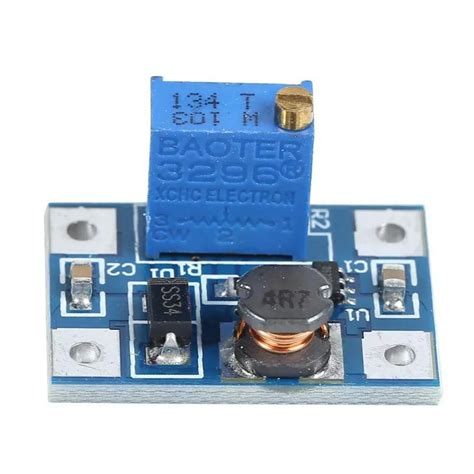 Generic 2x1 Pcs Blue Metal Pcb High Current 2a Sx1308 Dc Dc