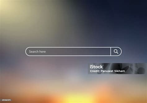 하늘 간단한 검색 상자 필드 Ui 요소에 배경 벡터 일러스트 레이 션 바 검색 0명에 대한 스톡 벡터 아트 및 기타 이미지 0명 검색창 들 Istock
