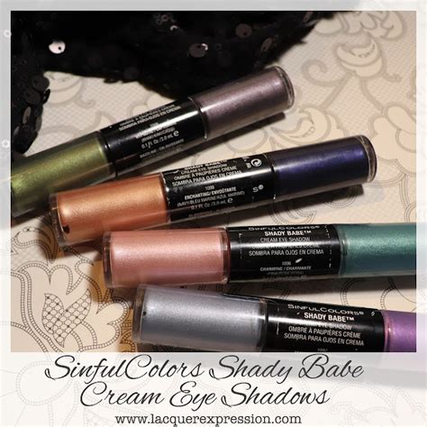 Manic Beauty Monday Sinfulcolors Shady Babe Cream Eye Shadows Lacquerexpression