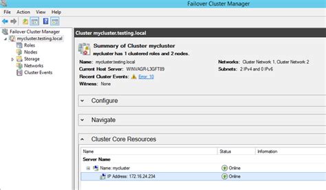Resolving Error Failed To Discover Cluster Address For Cluster