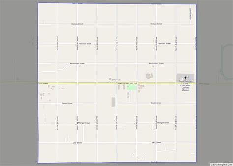 Map Of Manassa Town Thong Thai Real