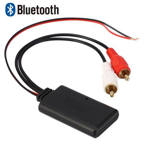 12V Bluetooth AUX Receiver Module 2 RCA Cable Adapter AUX Phone Call Handsfree MIC Adapter