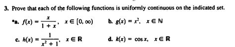 solved 3 prove that each of the following functions is