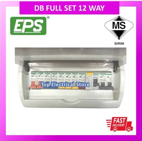 Db Box 12 Way Full Set Eps Maxguard Mcb 10a 32a Distribution Board