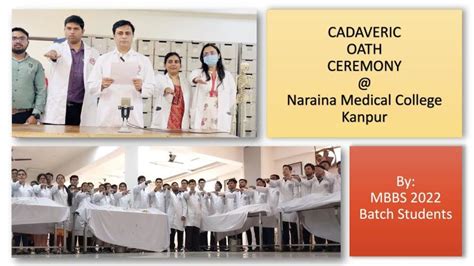 Dr Azmi Mohsin On Linkedin Cadaveric Oath Ceremony Mbbs 2022 Batch At Naraina Medical College