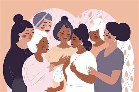 Happy Multiracial Women Having Skin Care Spa Day People Selfcare