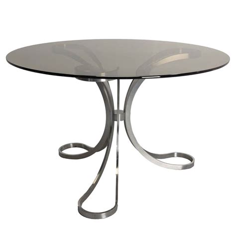 Smoked Glass Dining Room Tables 78 For Sale At 1stdibs Smoked Glass