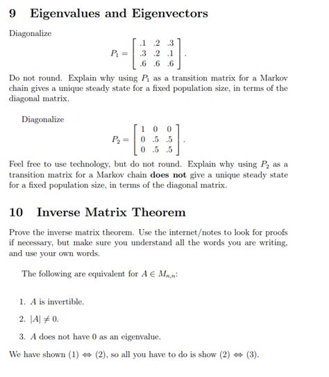solved 9 eigenvalues and eigenvectors diagonalize 1 2 3 p