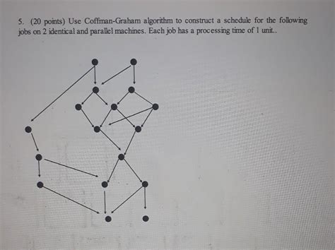 solved 5 20 points use coffman graham algorithm to