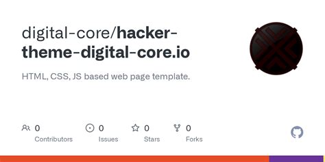 Github Digital Corehacker Theme Digital Html Css Js Based