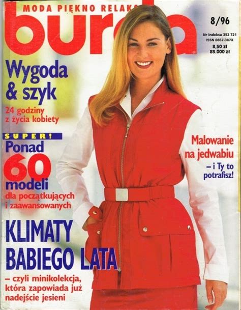 BURDA 8 / 1996 + wykroje | Konin | Kup teraz na Allegro Lokalnie