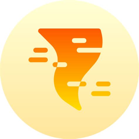Tornado Basic Gradient Circular Icon