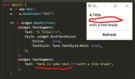 Text Line Not Displayed In RichText Issue Fyne Io Fyne GitHub