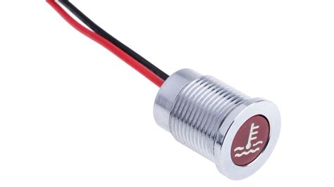Q14f5cxxr12e 0ec Apem Red Panel Mount Indicator 12v Dc 14mm Q14f5cxxr12e 0ec Apem Red Panel Mount Indicator 12v Dc 14mm