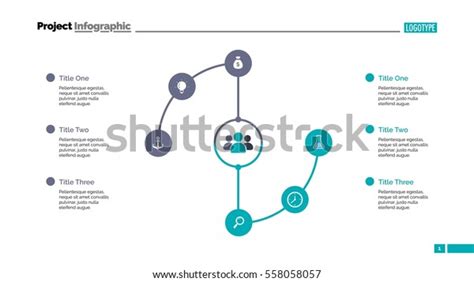 Creative Flowchart Slide Template Stock Vector Royalty Free Shutterstock
