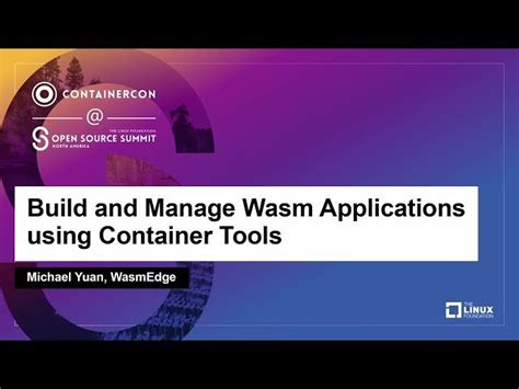 Free Video Build And Manage Webassembly Applications Using Container
