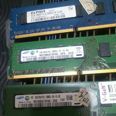 Jual Ram Pc Ddr3 2gb 2rx8 Pc3 10600u12800u8500u Buat Komputer