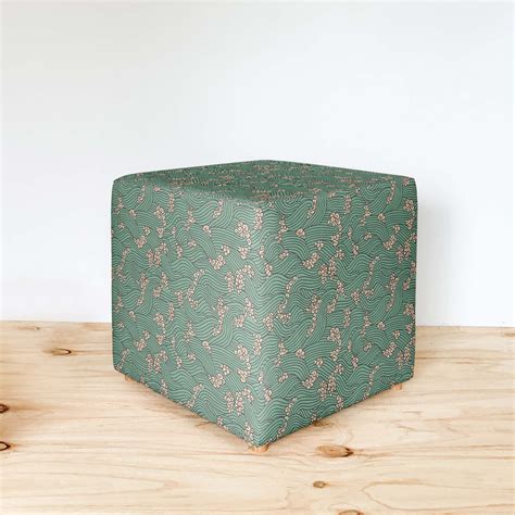 Bengal Kuma Wave Cube Ottoman Bobinek