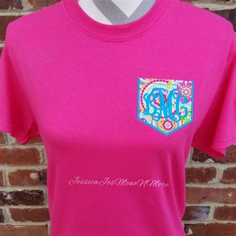 Pocket Monogram Etsy