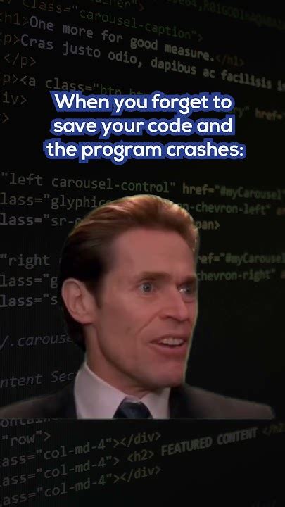 when you forget to save your code youtube