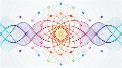 Micro Science Physics Wave Colorful Abstract Design Pattern Geometric