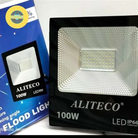 Promo Kap Lampu Sorot Led 100 Watt Aliteco Kap Led 100 Watt Putih Putih Diskon 50 Di Seller
