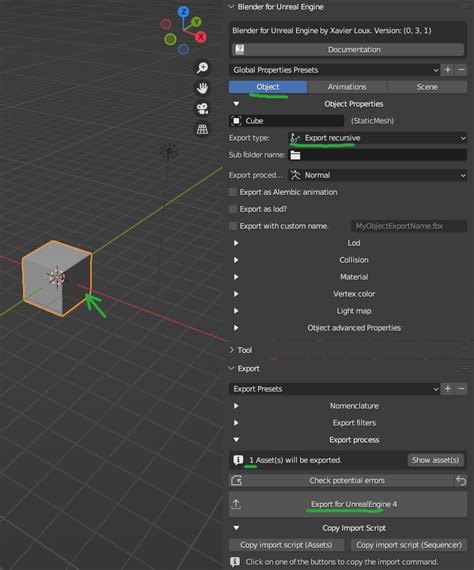 Objects Under Objects With Pivot · Issue 167 · Xavier150blender For Unrealengine Addons · Github