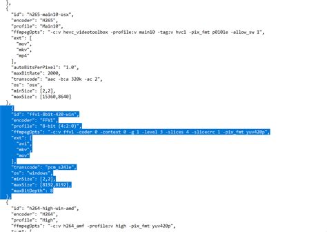 Tutorial Adding Lossless Ffv1 Codec In Video Ai Ui V331 Or Above