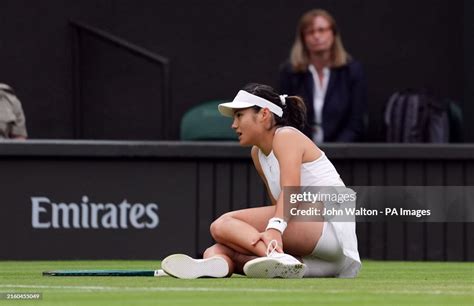 Emma Raducanu Slips During Her Match Against Lulu Sun On Day Seven Of News Photo Getty Images