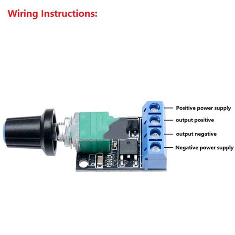 Dc 모터 속도 제어 전위차계 Pwm 조절 보드 Led 디밍 고선형 밴드 스위치 모듈 3a 5v 15v 전기 장비