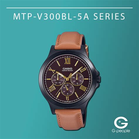 Casio Mtp V300bl 5av Mtp V300bl 5a Mtp V300bl Watch 100 Original Shopee Malaysia