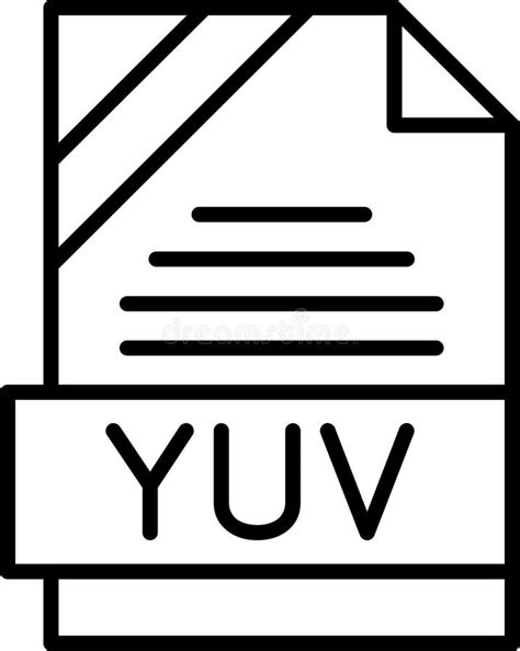 Yuv Outline Vector Icon Stock Vector Illustration Of Video 388819863