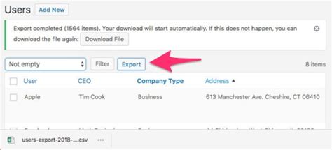 Export WordPress Content To CSV Blog Admin Columns