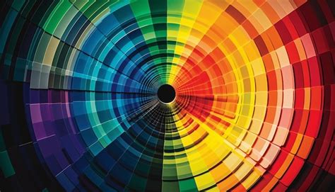 Premium Photo A Vibrant Futuristic Wallpaper With Multi Colored Geometric Shapes Spinning