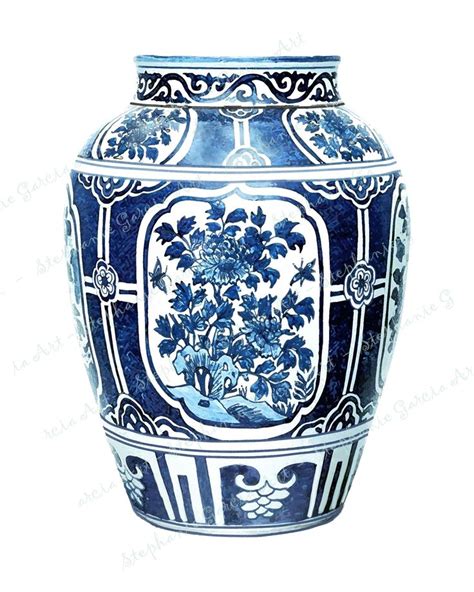 Ming Vase Flowers Art Print By L Leonard Flower Prints Art Flower