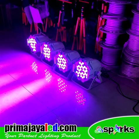 Set Par Led Rgbw Body Putih Spark Prima Jaya Led
