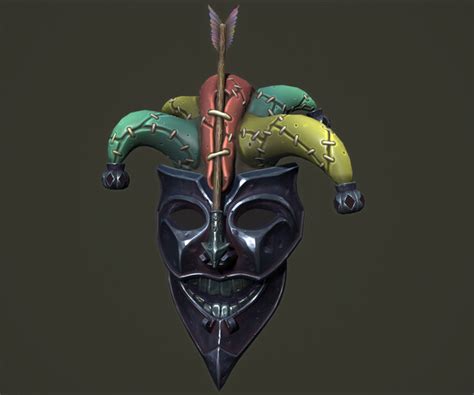 Artstation Jester Mask Game Assets