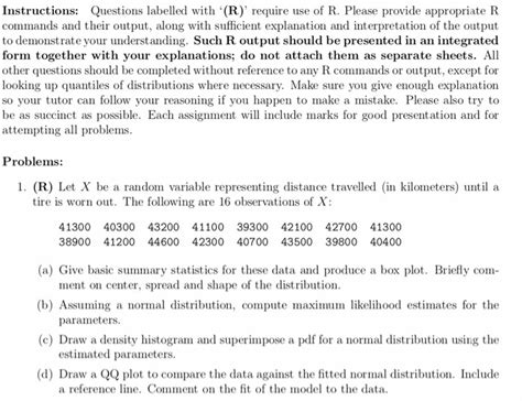 solved instructions questions labelled with r require
