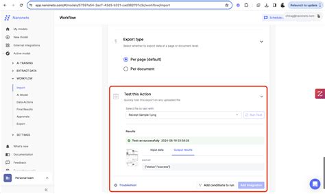 Google Sheets Export