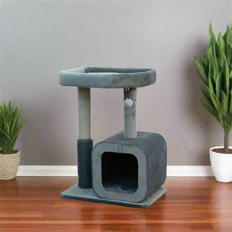 Eclipse 2 Level Modern Apartment Sized Cat Tree Whiskertoy Fun