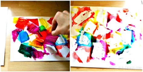 Crepe Paper Bleeding Art Frogs And Fairies Crepe Paper Bleeding Art Frogs And Fairies
