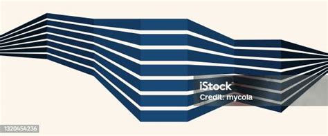 줄무늬 벽 배경 파란색 선은 기하학적 패턴으로 지그재그 줄무늬에 대한 스톡 벡터 아트 및 기타 이미지 줄무늬 리본 예술 Istock