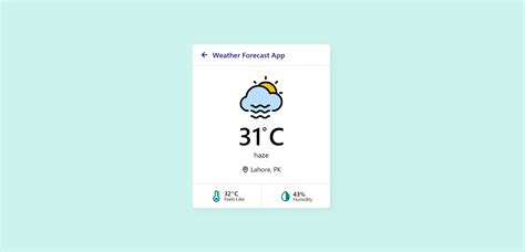 GitHub TaimoorAmmar Weather Forecast App Weather Forecast