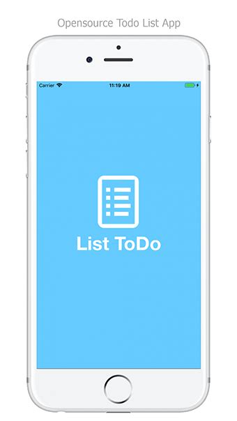 Beautiful and Simple Todo list iOS App | SourceCodester