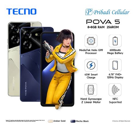 Jual Tecno Pova 5 Smartphone Shopee Indonesia
