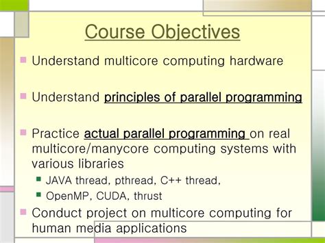 Human Media Multicore Computing Lecture 1 : Course Overview - ppt download