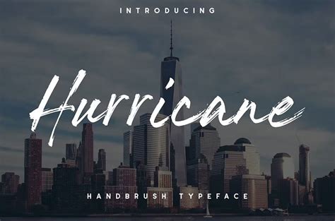 Hurricane Font Freedafonts