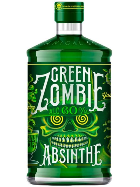 Абсент Грин Зомби Абсент 0.5 л цена, отзывы | Green Zombie Absinthe 500 ...