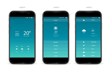 Weather App Interface Design On Behance